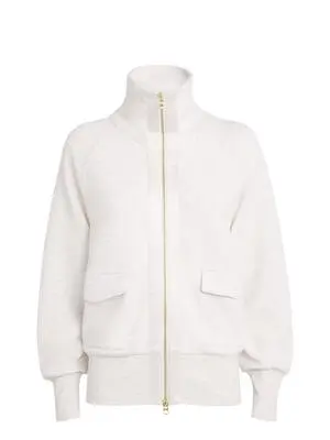 Varley Roxbury Zip-Up Sweatshirt Ivory
