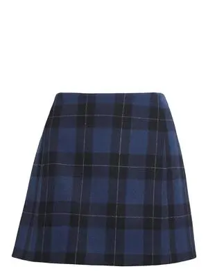 Max & Co. Wool-blend Mini Skirt - Blue