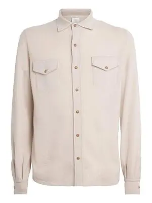 Eleventy Cashmere Texas Overshirt - Beige