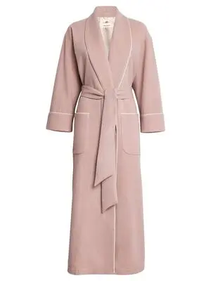 DANIEL HANSON Cashmere Dressing Gown - Pink