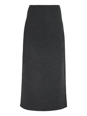 Lafayette 148 New York Wool-cashmere Midi Skirt - Black