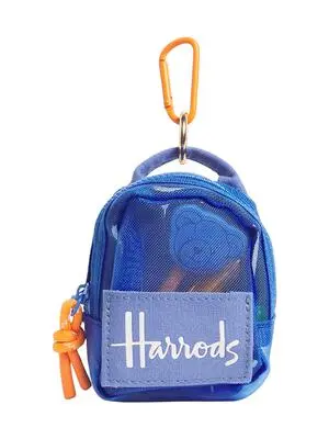 Harrods Logo Backpack Keyring - Blue
