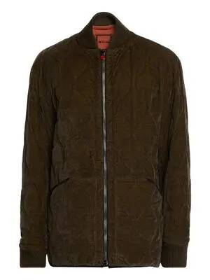Kiton Quilted Bomber Jacket - Green