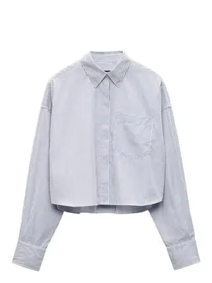 Rag & Bone Rag & Bone Marin Cropped Shirt Whtst