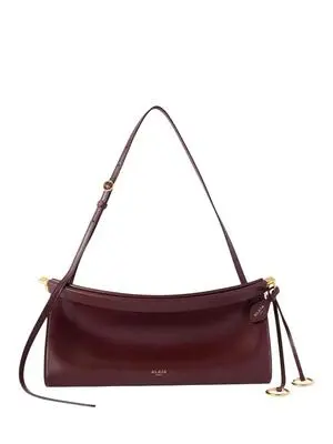 Alaïa Click E/w Medium Leather Shoulder Bag - Burgundy