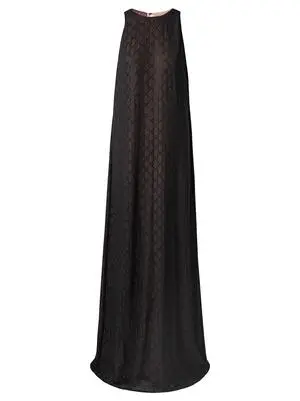 Gucci Crystal-embellished Silk-chiffon Gown - Black