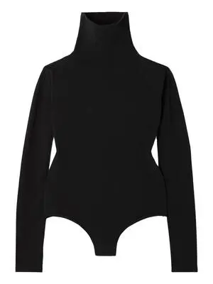 Alaïa Stretch-jersey Turtleneck Bodysuit - Black