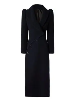 Alaïa Wool Coat Blue
