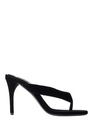 Alaïa 90 Velvet Mules Black