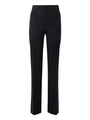 Chloé Wool-gabardine Slim-leg Trousers - Blue