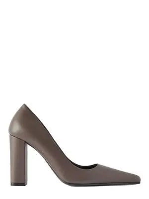 Alaïa 110 Leather Pumps - Gray