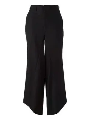 Junya Watanabe Wide Leg Crepe Trousers - Black