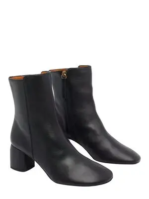 ANGEL ALARCON 65mm Leather Boots - Black