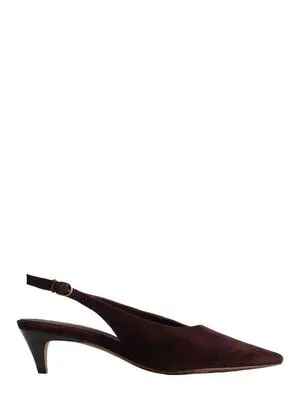 Madewell The Emilie Slingback Pump - Chocolate Raisin