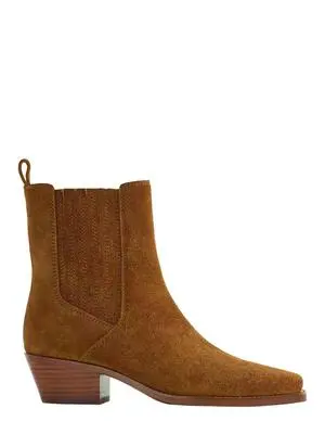 Madewell The Ingrid Suede Chelsea Boots - Dried Acorn