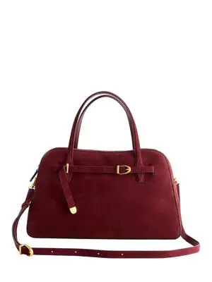 Madewell Belted Satchel Bag - Sangria