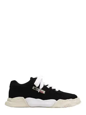 Mihara Yasuhiro Parker Og Sole Canvas Lowin Sneakers - Black/white