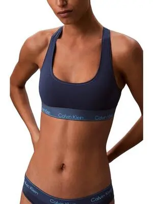Calvin Klein Lightly Lined Racerback Bralette - Dark Denim