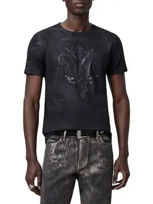 John Varvatos 25th Anniversary Embroidered T-shirt - Black