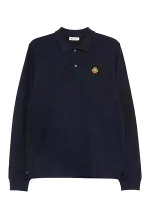 Bally Logo-embroidered Polo Shirt - Blue