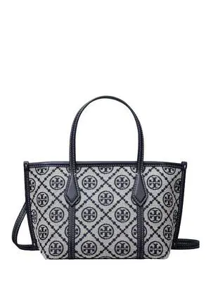 Tory Burch Mini T Monogram Jacquard Tote - Tory Navy
