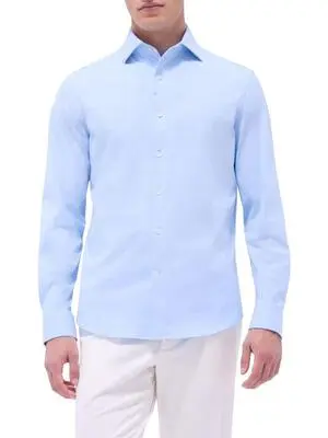 Bugatchi Devon Ooohcotton® Button-up Shirt - Sky