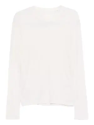 BERNER KUHL Long-sleeve Ribbed T-shirt - White