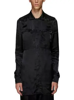 Rick Owens Cutaway Collar Shirt - Black