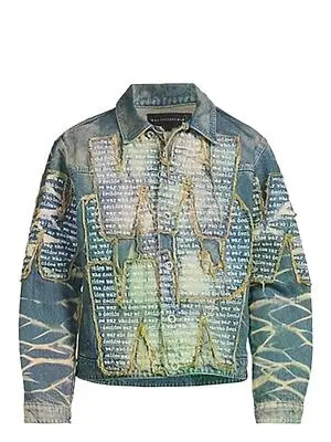 WHO DECIDES WAR BY EV BRAVADO Overlay Denim Jacket - Blue