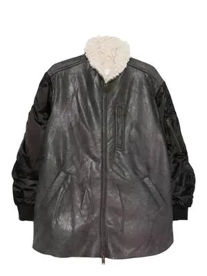MARANT ETOILE Metallic-effect Bomber Jacket - Black