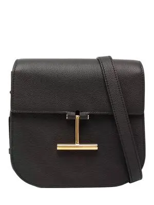 TOM FORD Grain Leather Tara Mini Shoulder Bag - Brown