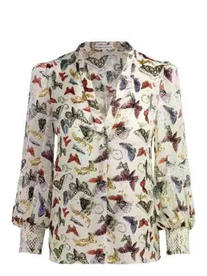 Alice + Olivia Sheila Blouse - Neutrals