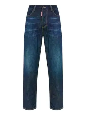 Dsquared2 Jeans With Logo Plaque - Blue