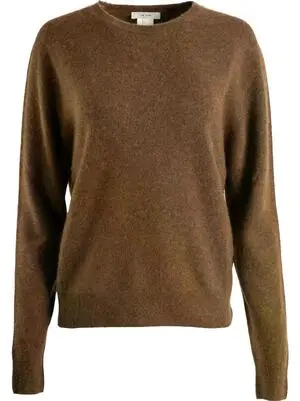 THE ROW Lorynna Cashmere Sweater Brown