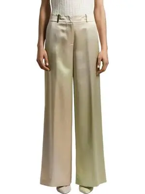 Peserico Satin Wide-leg Trousers - Neutrals