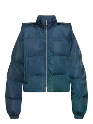 Off-White Arrow-print Padded Jacket - Blue