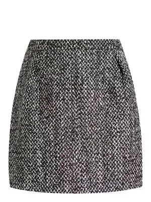 Dolce & Gabbana Tweed Mini Skirt - Black