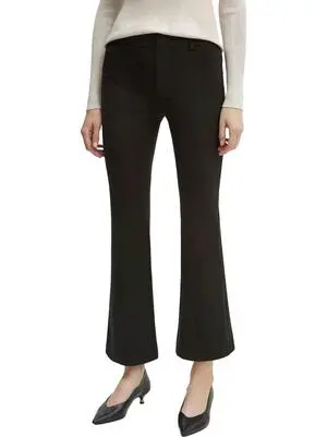 Bardot Nella Zip-pocket Flared Trousers - Black