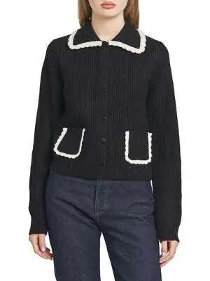 WAYF Millie Cardigan - Black