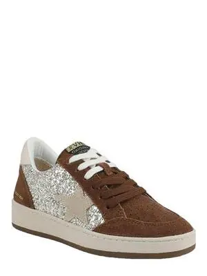 Vintage Havana Denisse Calf Hair Sneakers - Brown Glitter Multi