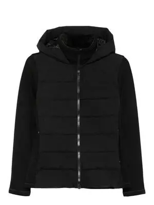 Herno Quilted Hooded Jacket - Black