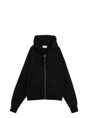 Alexander McQueen Zip-up Cotton Hoodie - Black