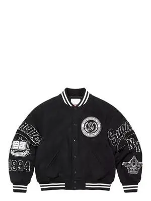 Supreme Veritas Varsity Jacket - Black
