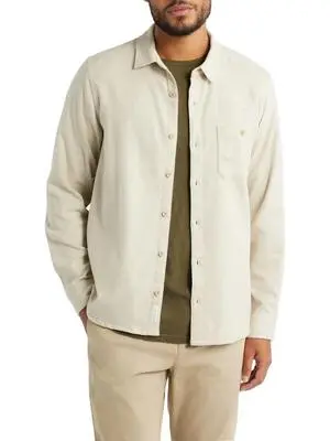FREE FLY Seawool Flannel Button-up Shirt Sandstone