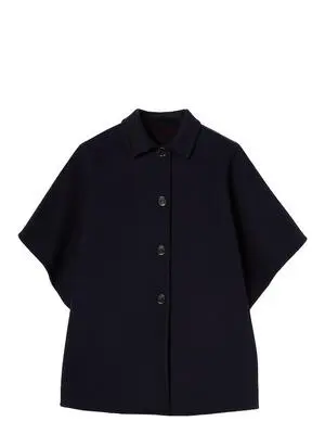 Gucci Reversible Wool Silk Coat - Blue