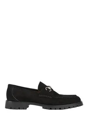 Gucci Suede Loafer With Horsebit - Black