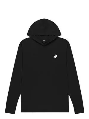 DALIX Ghost Hooded Long Sleeve Jersey Tee - Black