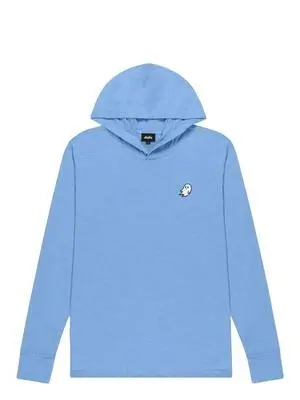 DALIX Dalix Ghost Hooded Long Sleeve Jersey Tee Blue