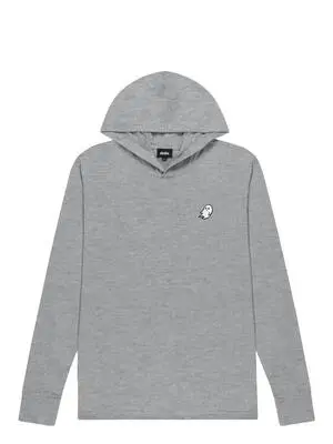 DALIX Ghost Hooded Long Sleeve Jersey Tee - Gray