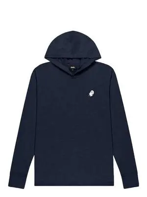 DALIX Ghost Hooded Long Sleeve Jersey Tee - Navy